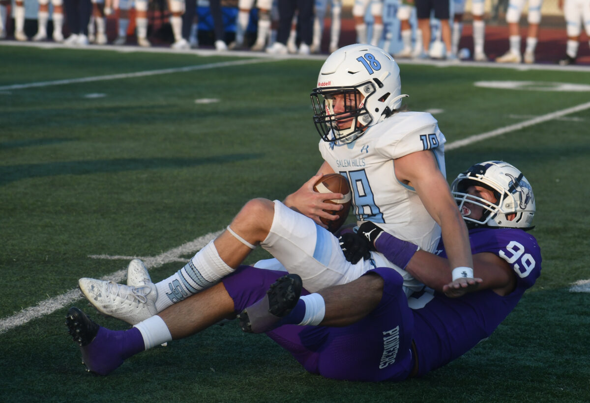 Isaac Terrell sets tone as Lehi football’s defense shuts down Salem ...